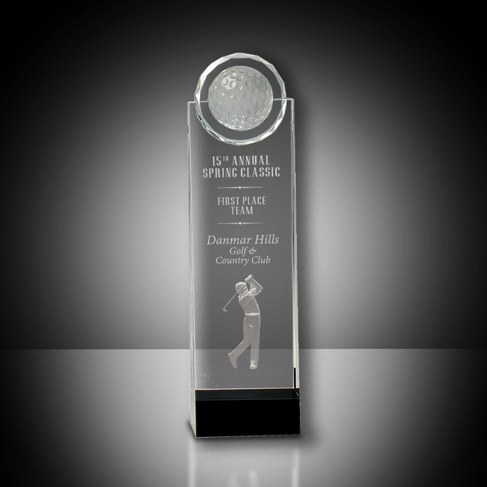 3D Crystal Golf Ball Tower – Crystal Images, Inc.