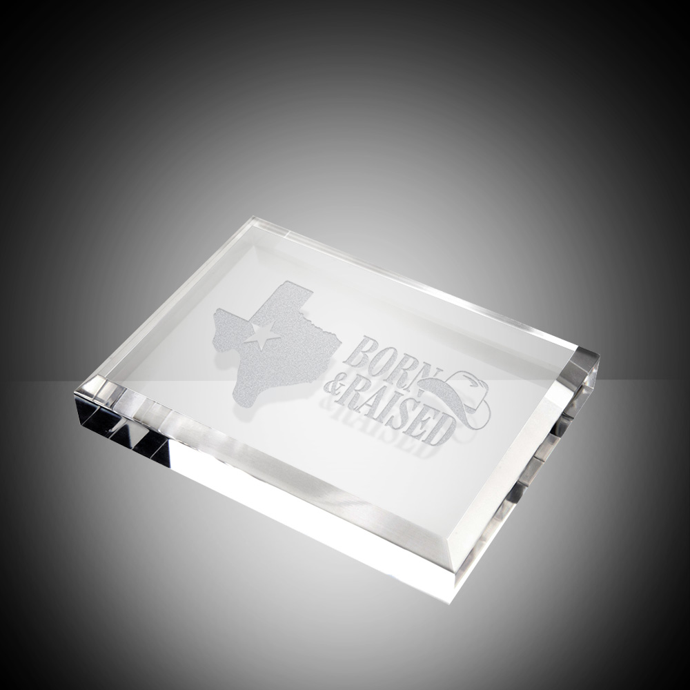 Acrylic Beveled Rectangle - Crystal Images, Inc.
