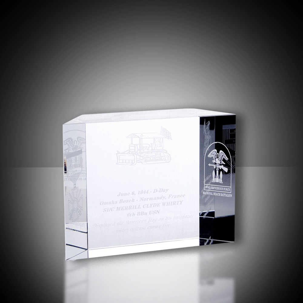 Crystal Beveled Block Award - Crystal Images, Inc.