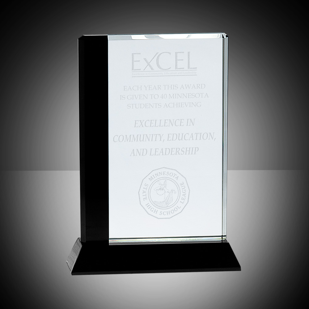 Crystal Black Edge Block Award - Crystal Images, Inc.