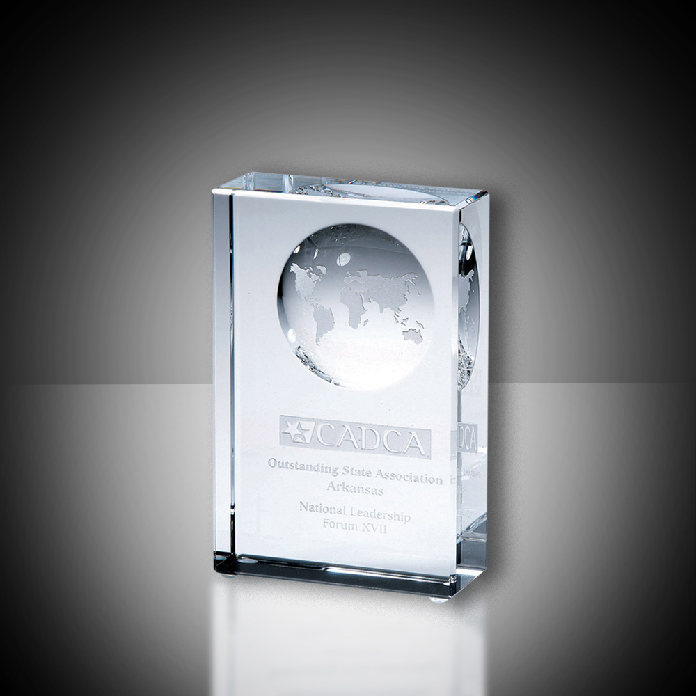 Crystal Globe Block Award - Crystal Images, Inc.