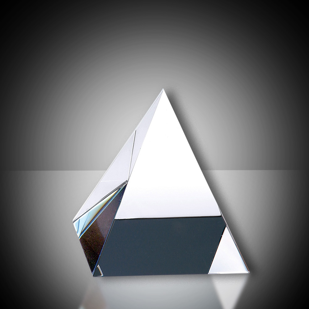 Crystal Pyramid Paperweight - Crystal Images, Inc.