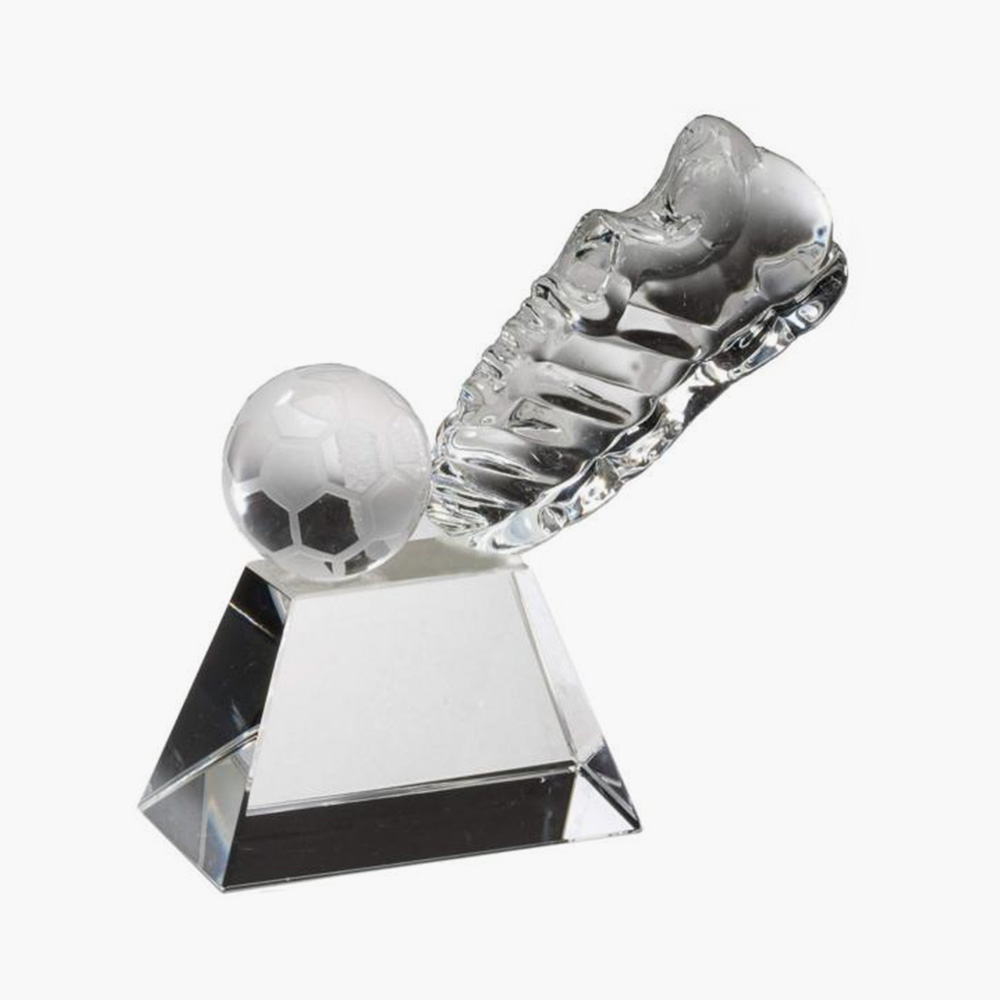 Crystal Soccer Kick Trophy - Crystal Images, Inc.