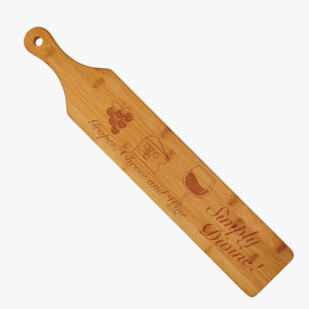 Engraved Bamboo Paddle - Crystal Images, Inc.