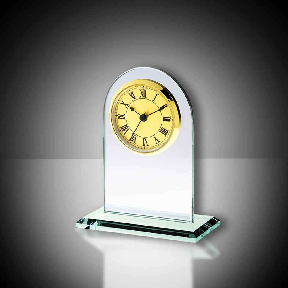 Glass Arch Clock - Crystal Images, Inc.