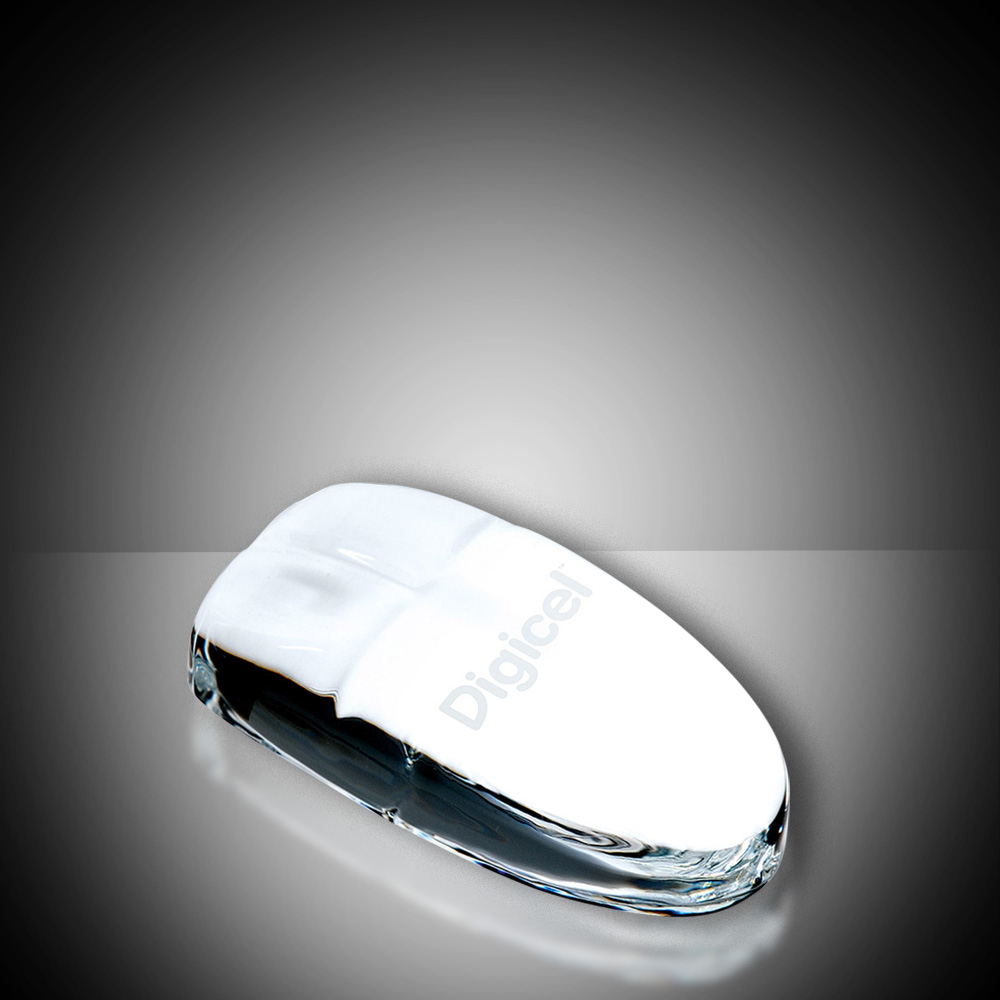 Glass Computer Mouse Paperweight - Crystal Images, Inc.