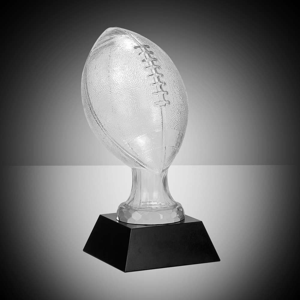 Glass Football Award on Marble Base - Crystal Images, Inc.