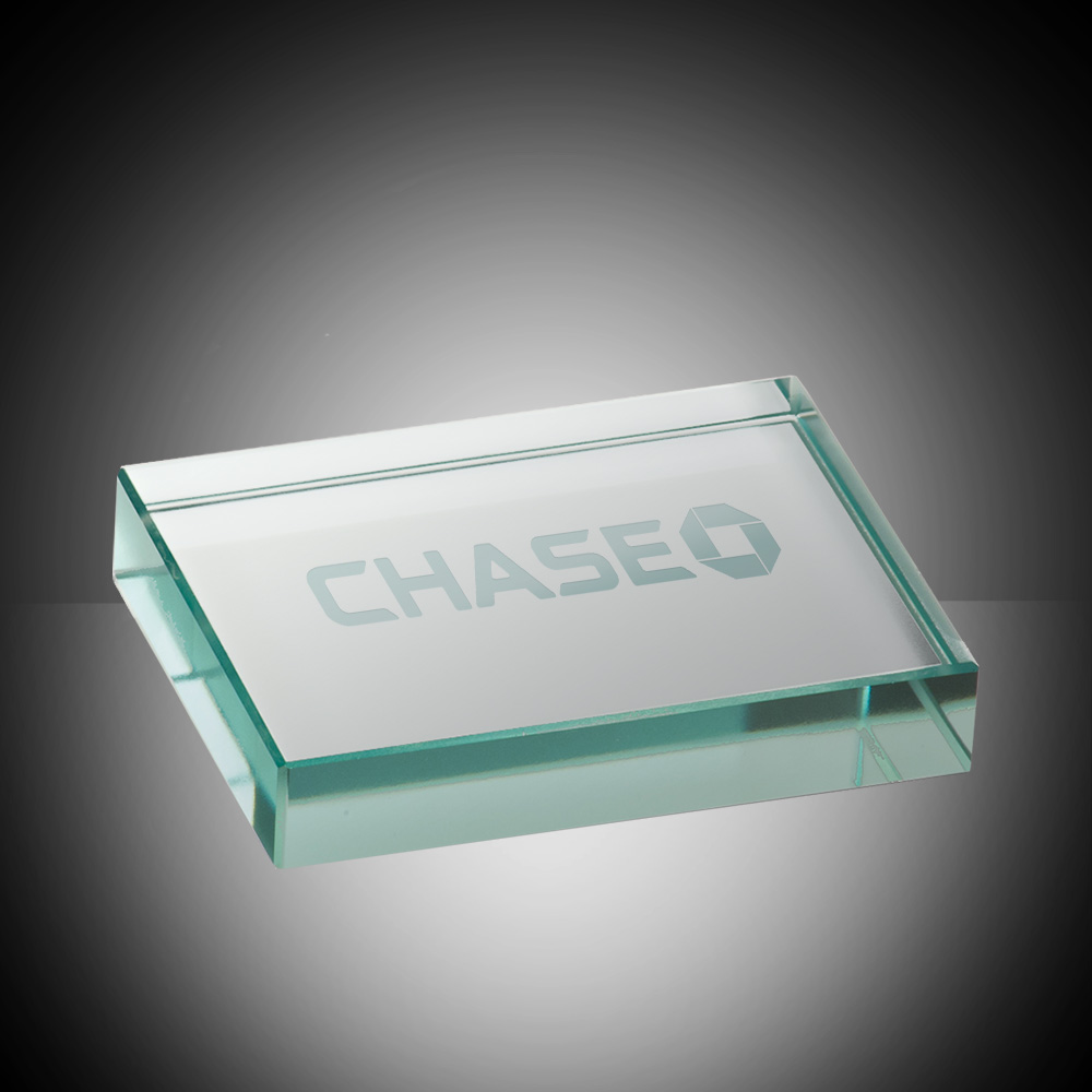 Glass Rectangle Paperweight - Crystal Images, Inc.
