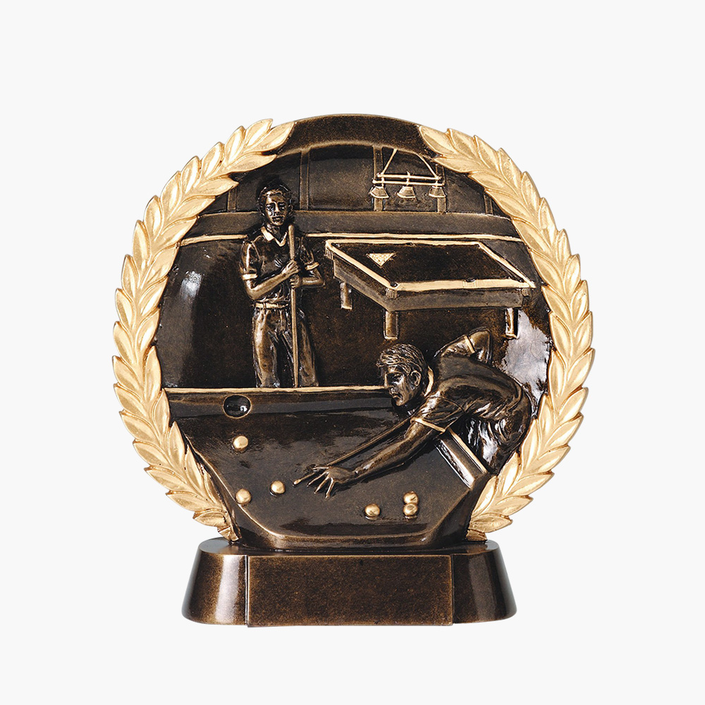 Resin Antique 3D Billiards Circle Award – Crystal Images, Inc.