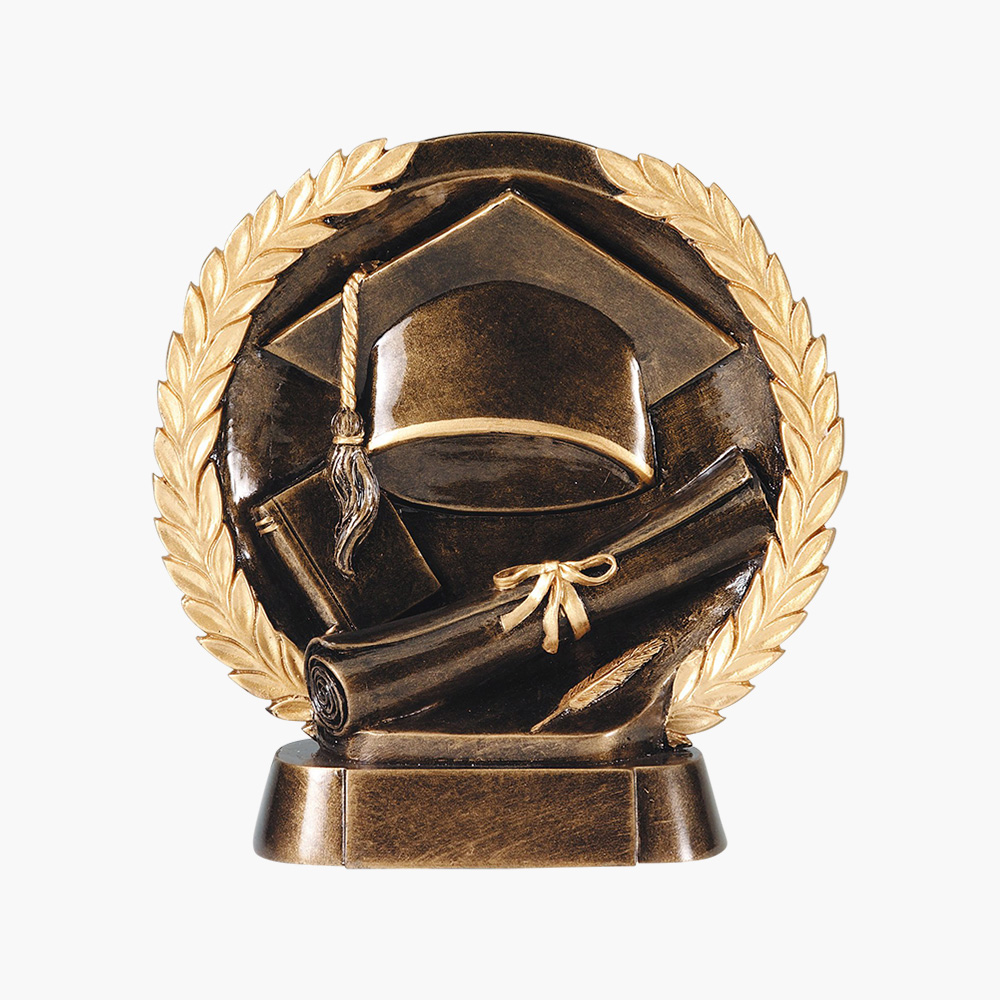 Resin Antique 3D Graduation Circle Award - Crystal Images, Inc.