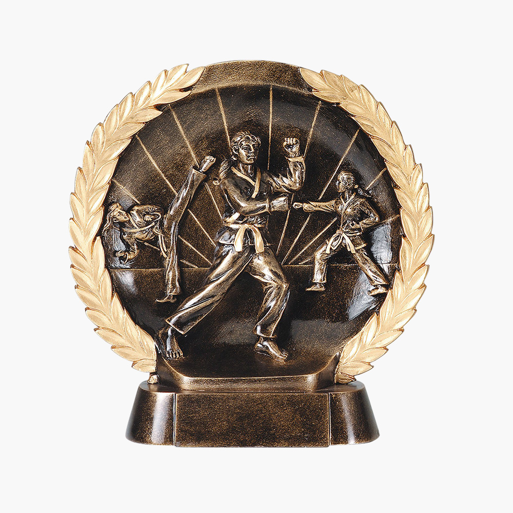 Resin Antique 3D Martial Arts Circle Award - Crystal Images, Inc.