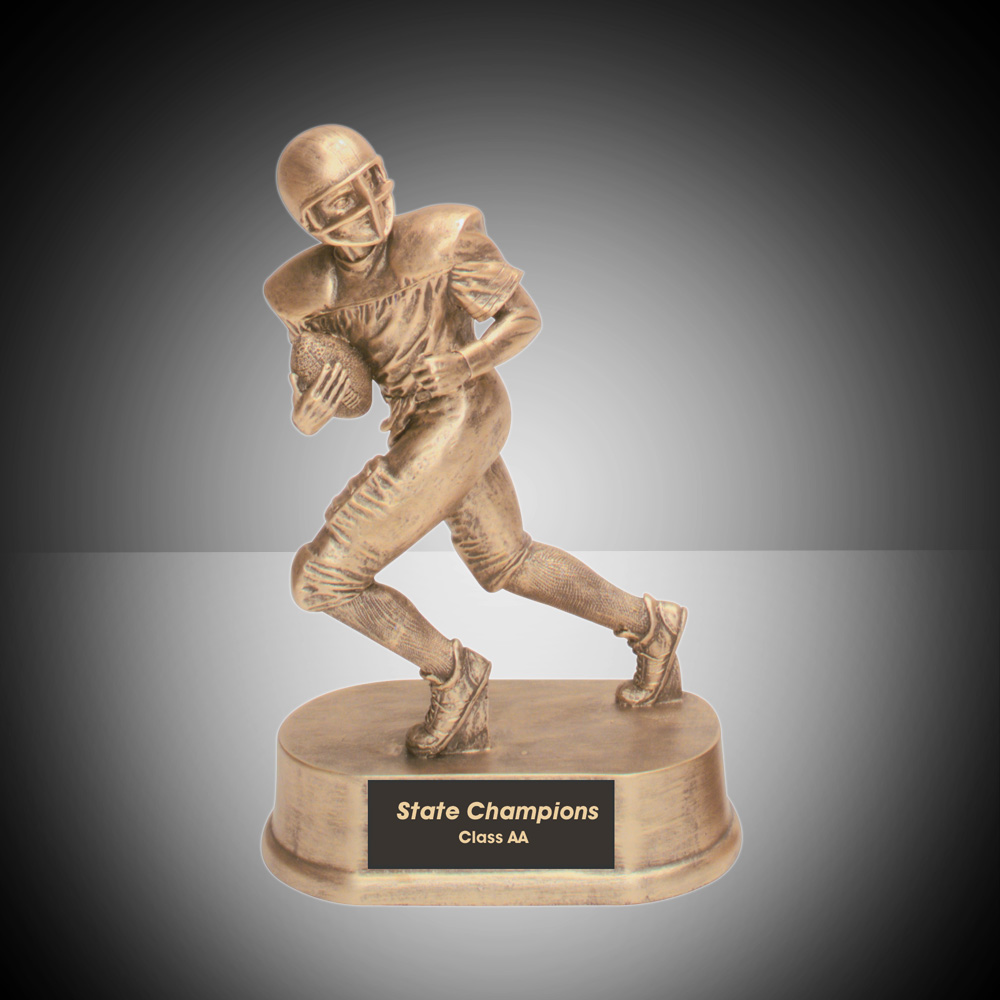 Resin Antique Football Player Award - Crystal Images, Inc.