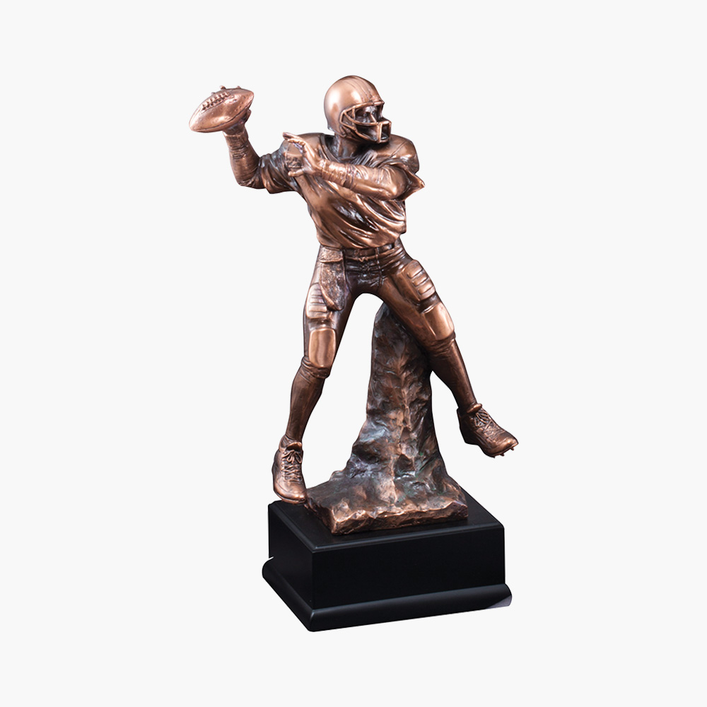 Resin Floating Football Player Award - Crystal Images, Inc.