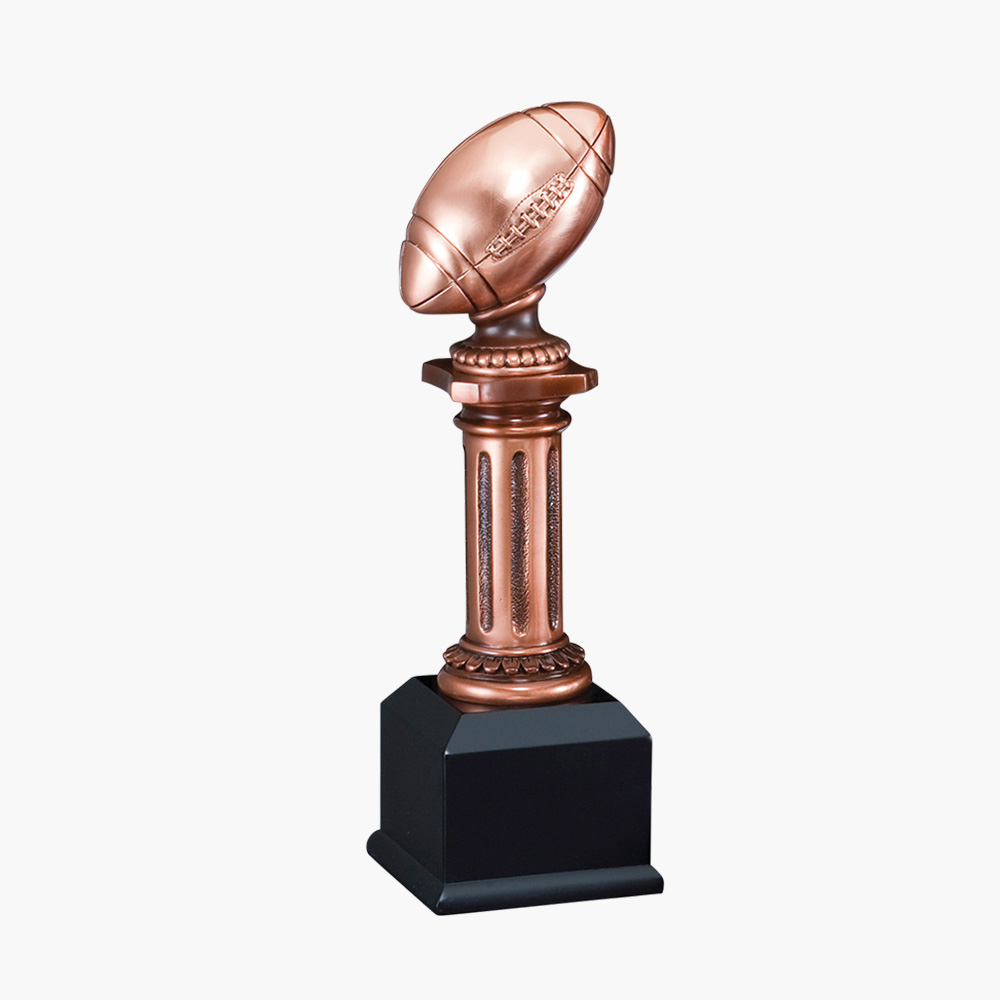 Resin Football Pillar Award - Crystal Images, Inc.