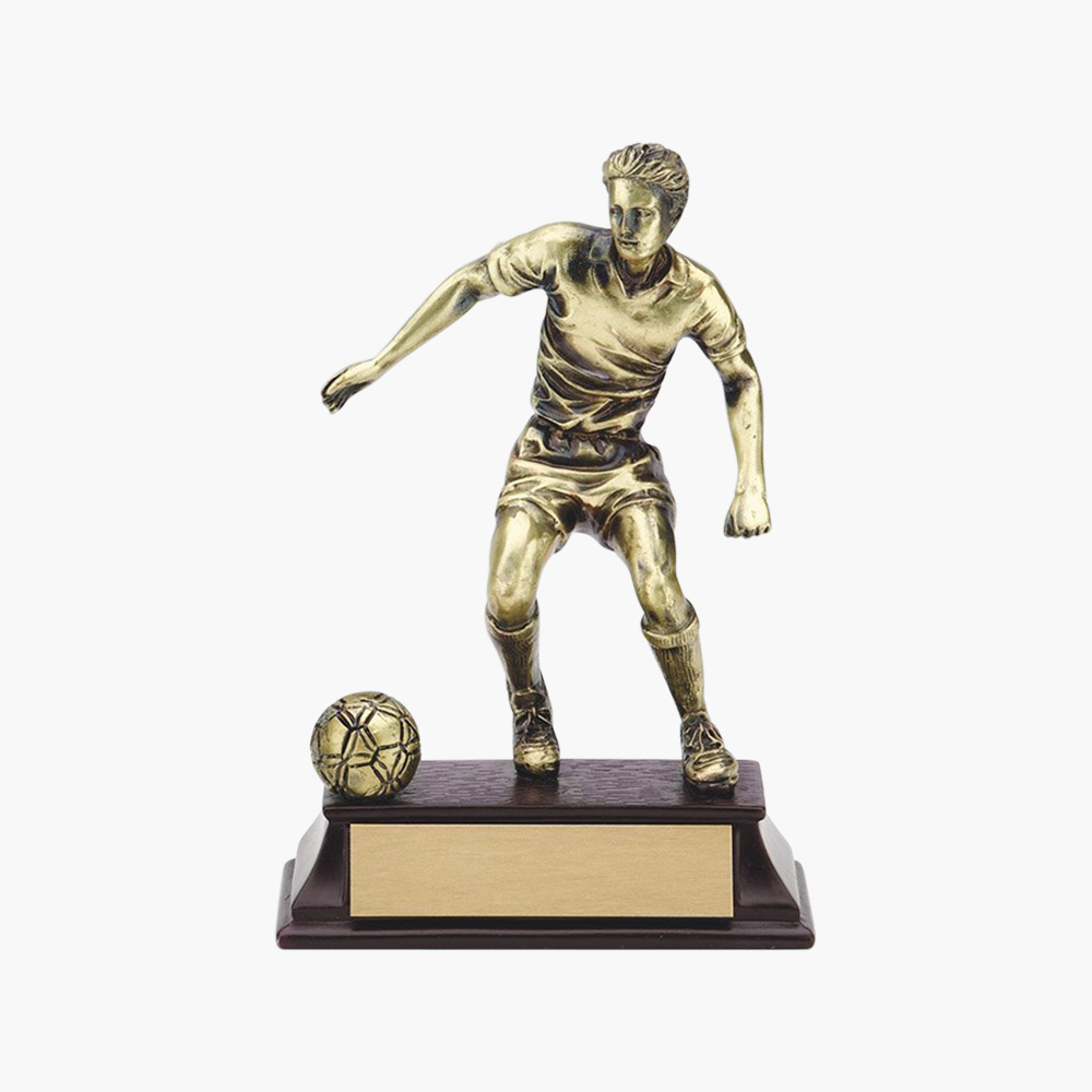Resin Golden Soccer Player Award - Crystal Images, Inc.