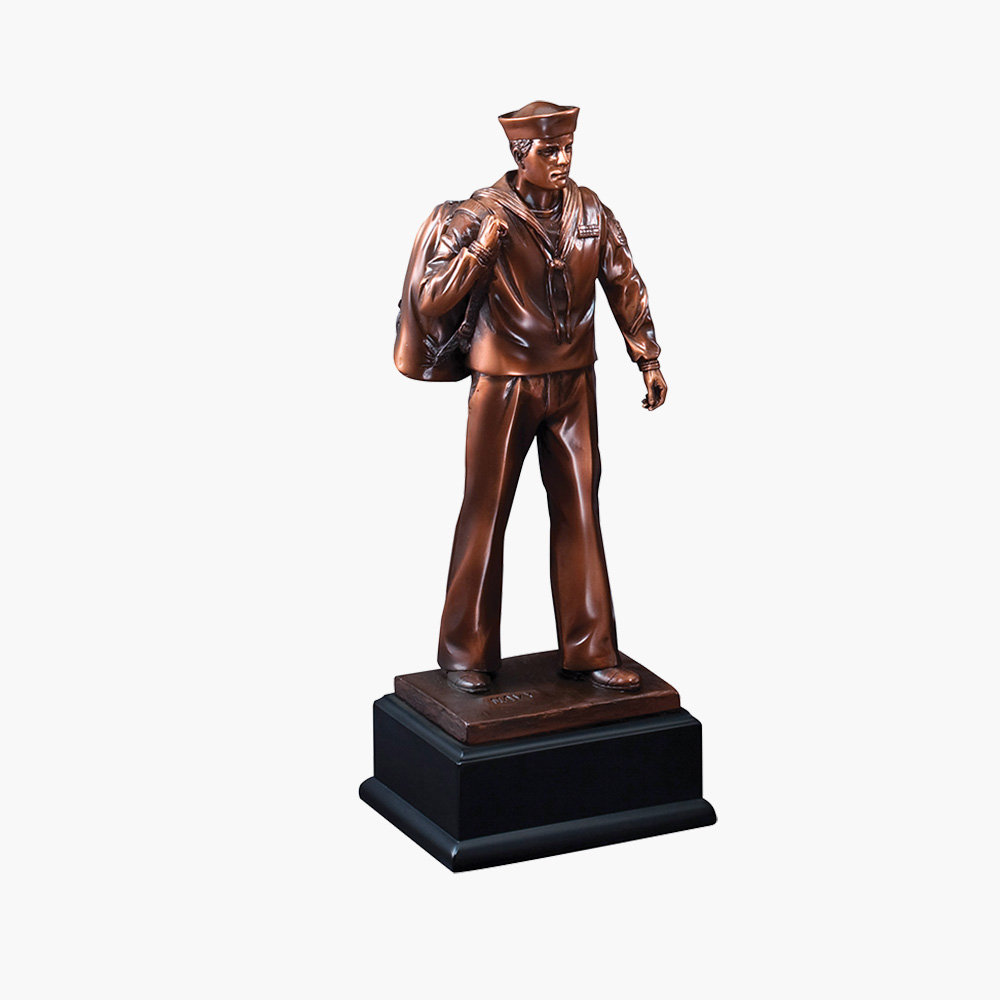 Resin Military Navy Sailor Award - Crystal Images, Inc.