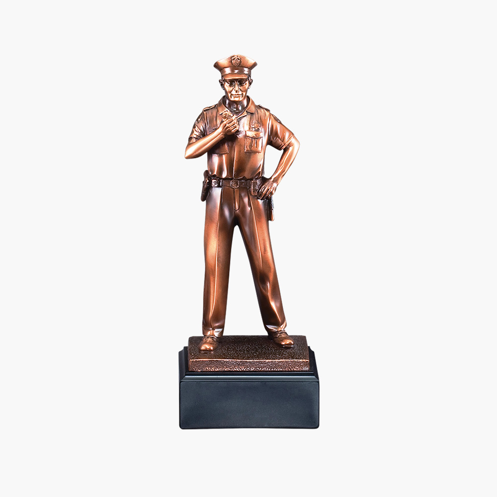 Resin Police Officer Award - Crystal Images, Inc.
