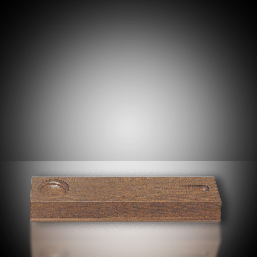 Walnut Wood Gavel Presentation Block - Crystal Images, Inc.