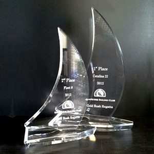 Personalized Acrylic Sailboat Award - Crystal Images, Inc.