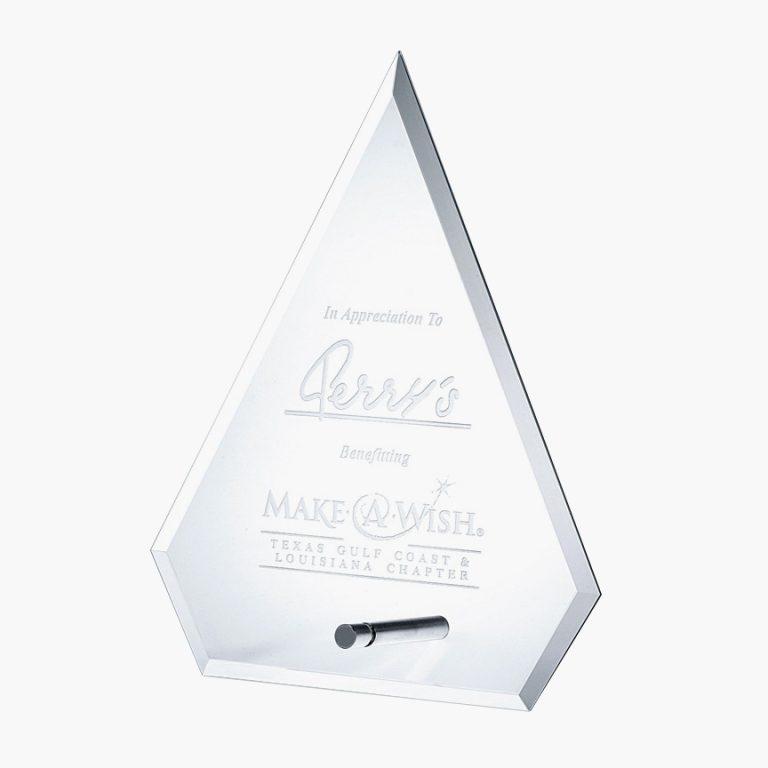 Personalized Glass Arrowhead with Silver Pin - Crystal Images, Inc.