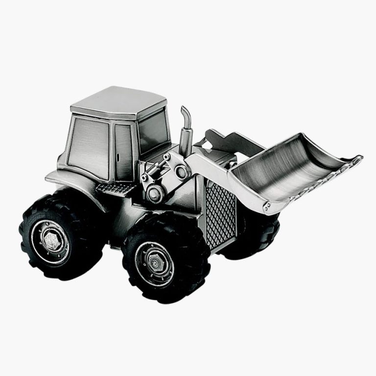 Personalized Mini Scoop Loader Tractor Coin Bank - Crystal Images, Inc.