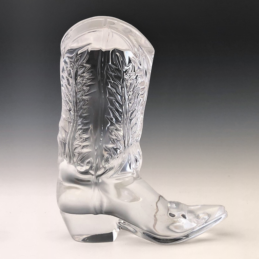 Engraved Crystal Cowboy Boot Award - Crystal Images, Inc.