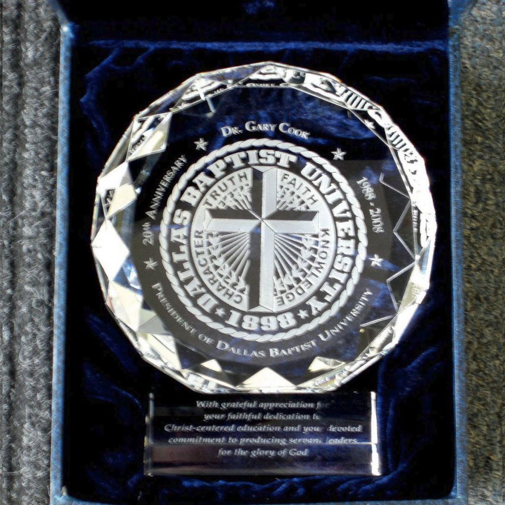 Engraved Crystal Multi-Faceted Circle Award - Crystal Images, Inc.