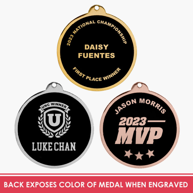 Custom Engravable Victory Medal - Crystal Images, Inc.