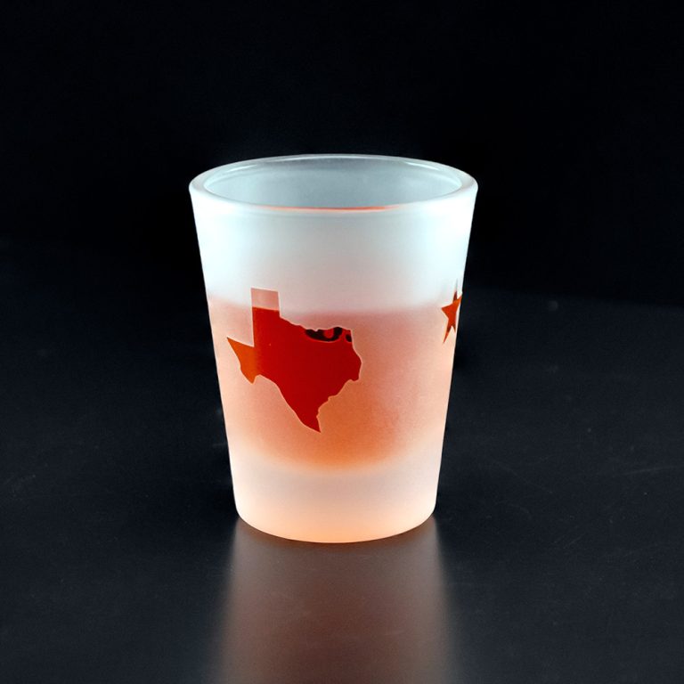 Engraved Conical Clear Shot Glass - Crystal Images, Inc.