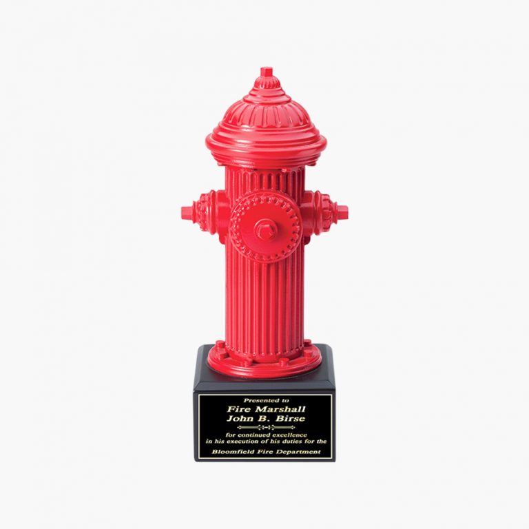Resin Fire Hydrant Award - Crystal Images, Inc.