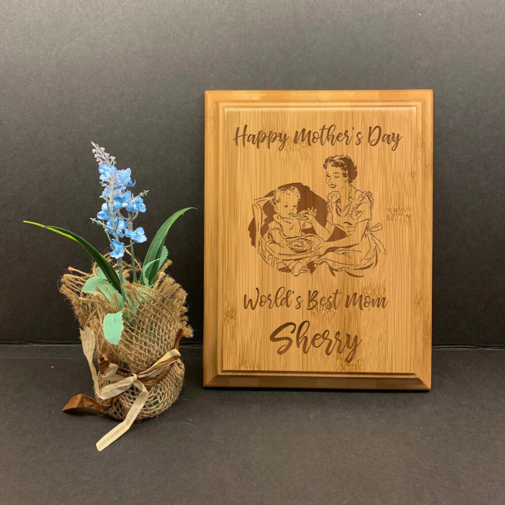 Engraved Bamboo Wall Plaque - Crystal Images, Inc.