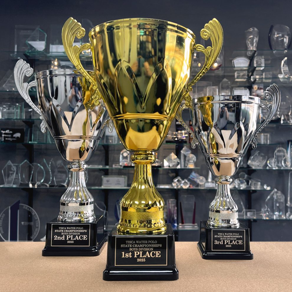 Custom Metal Victor Trophy Cup - Crystal Images, Inc.
