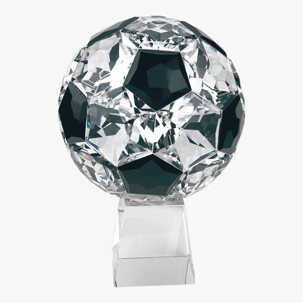 Engraved Crystal Soccer Ball Award - Crystal Images, Inc.