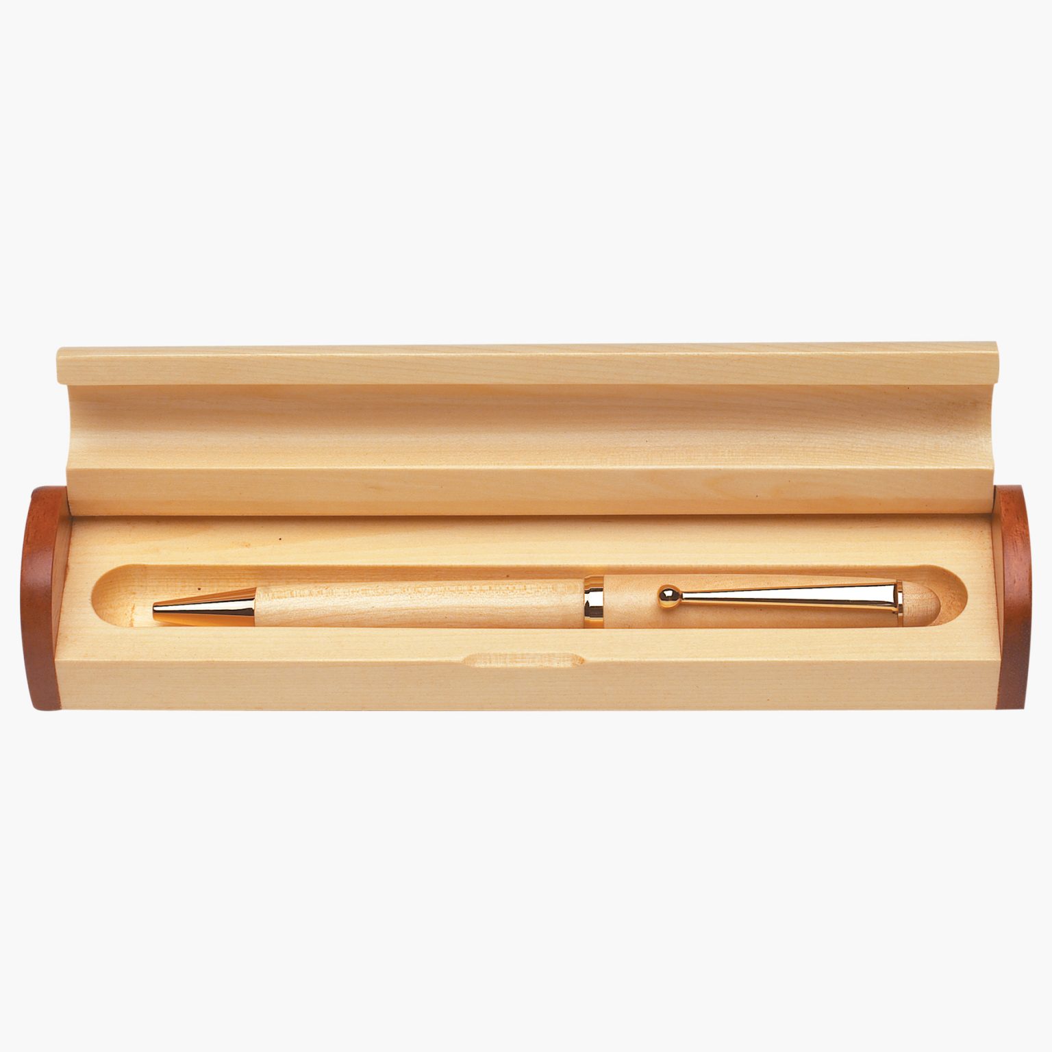 Engraved Slim Maple Pen Case - Crystal Images, Inc.