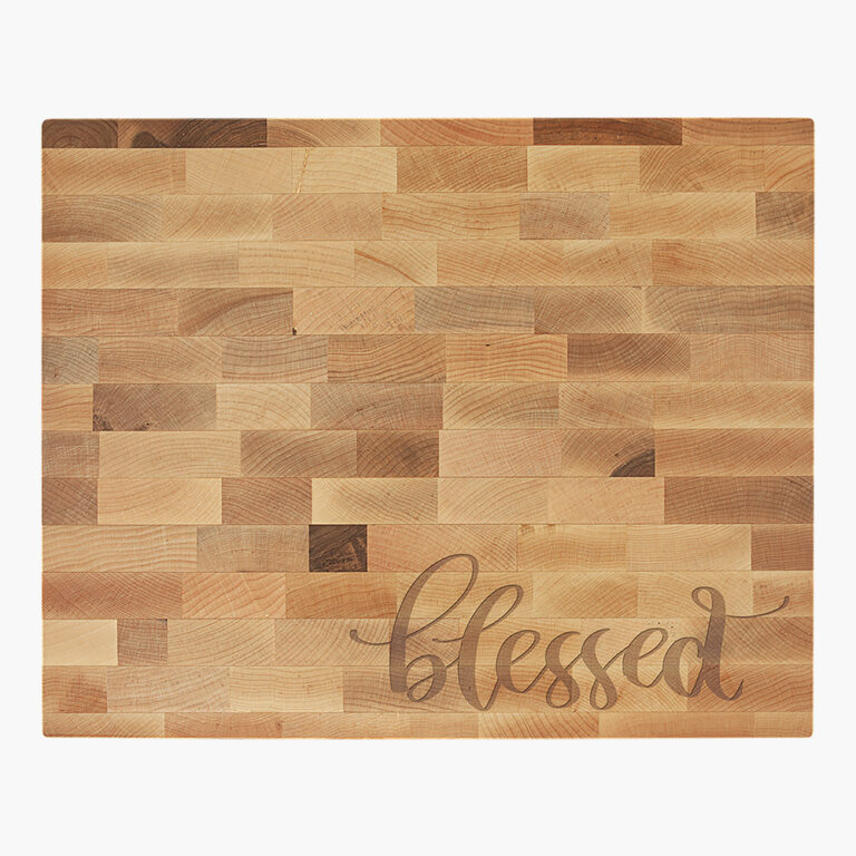 1.5" Thick Engraved Butcherblock Top Cutting Board - Crystal Images, Inc.