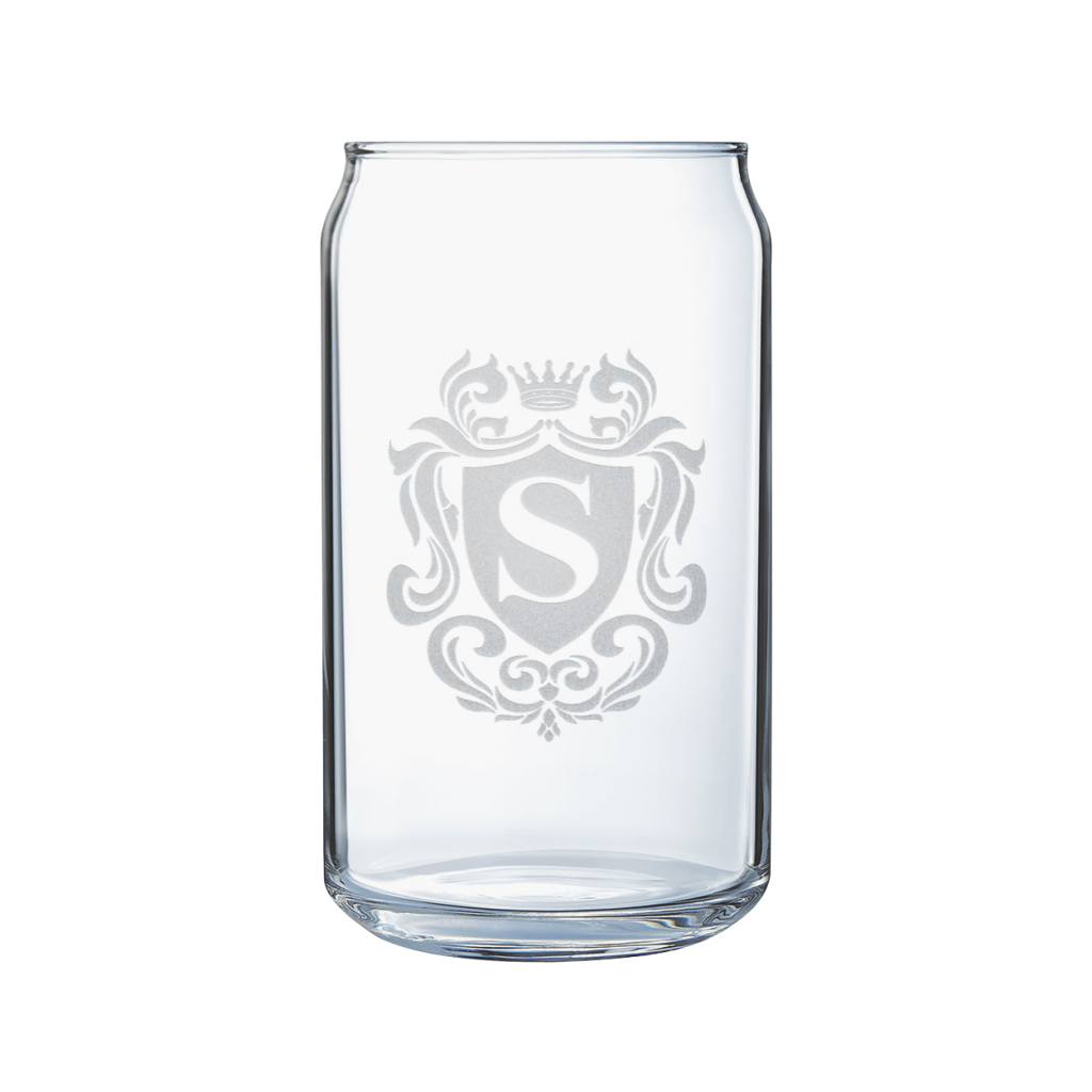 Engraved Beverage Can Glass 16oz - Crystal Images, Inc.