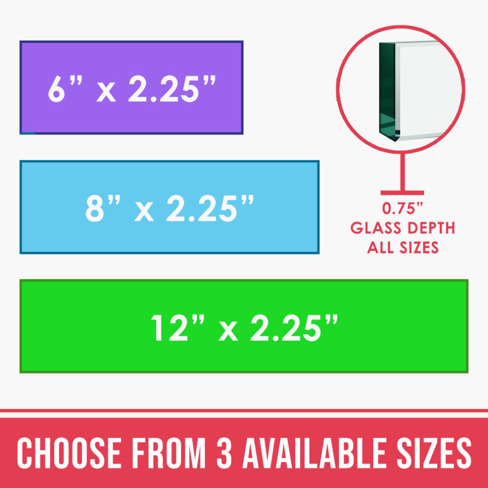 Personalized Jade Glass Desk Name Plate - Crystal Images, Inc.