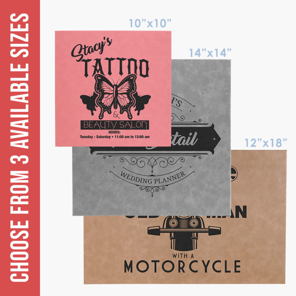 Engraved Leatherette Wall Decor Plaque - Crystal Images, Inc.