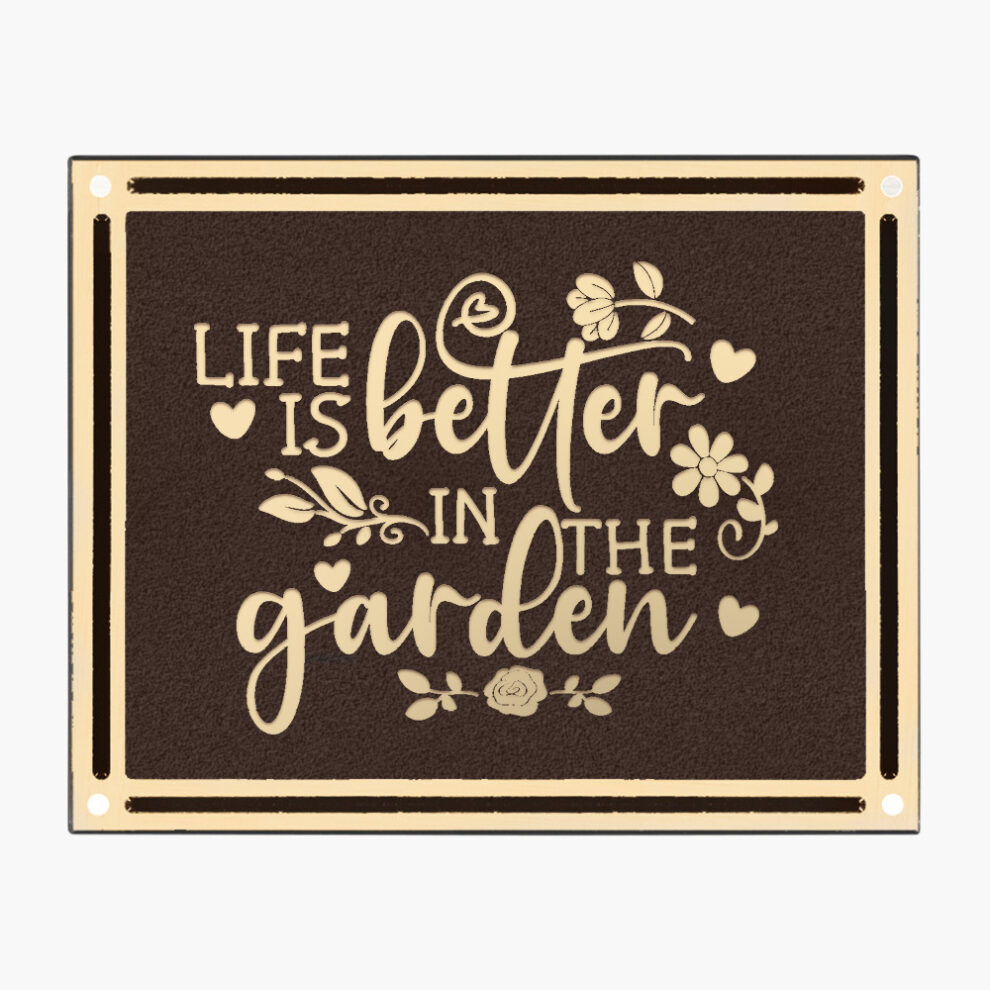 Engraved Outdoor Wall Plaque with Screw Mount - Crystal Images, Inc.