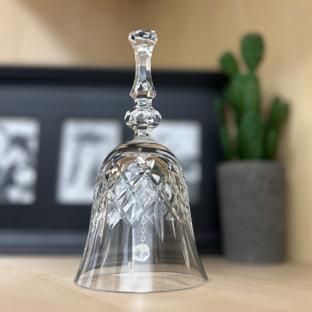 Engraved Crystal Vertical Cut Bell - Crystal Images, Inc.