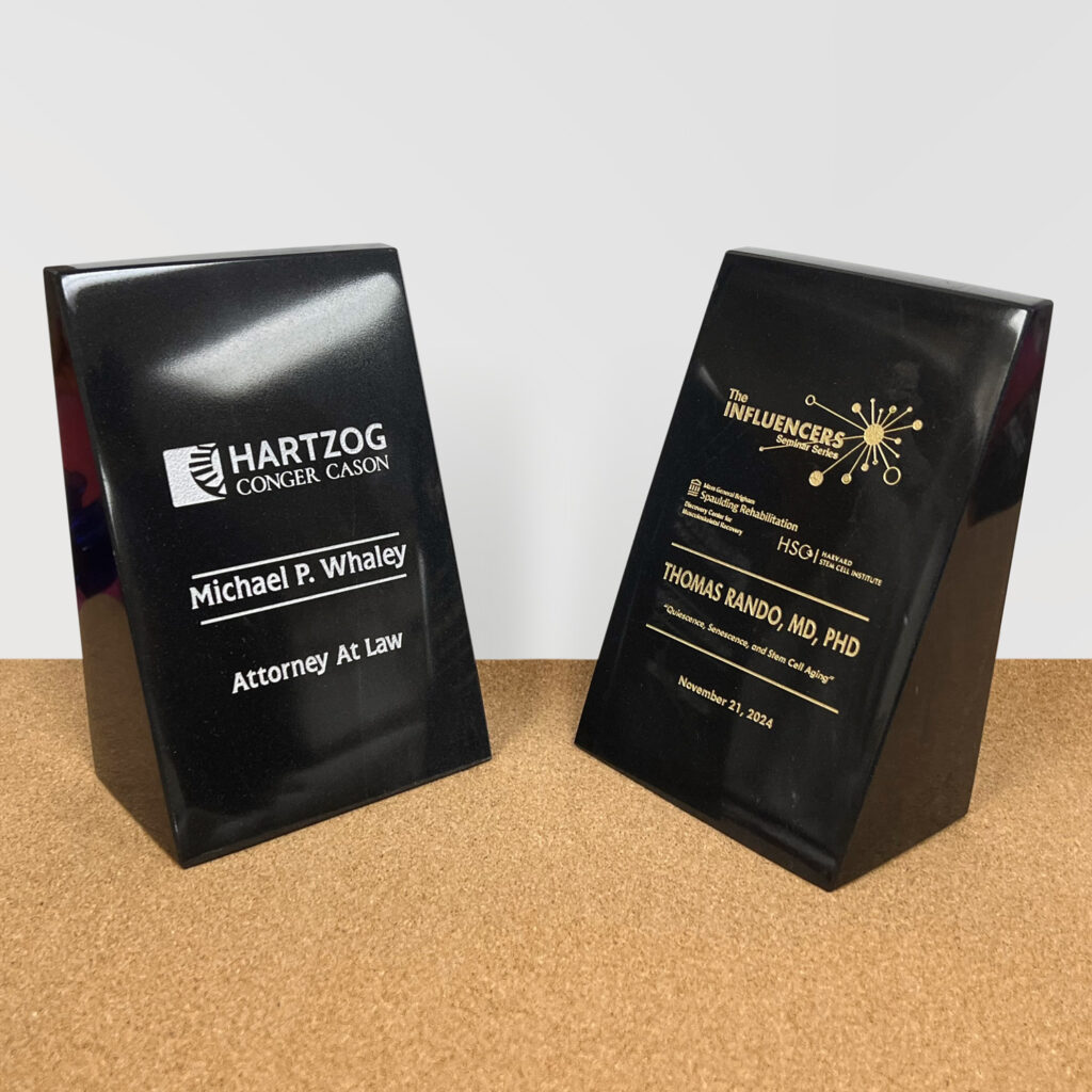 Personalized Marble Wedge Bookends - Crystal Images, Inc.