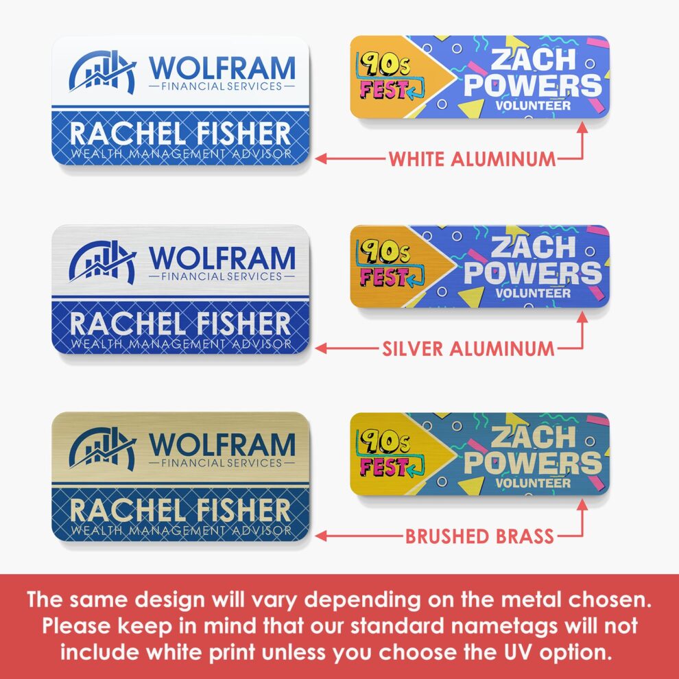 Personalized Magnetic Name Tags - Crystal Images, Inc.