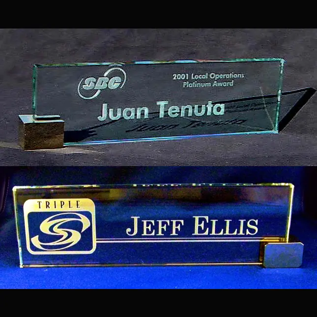 Glass Name Plate Ideas