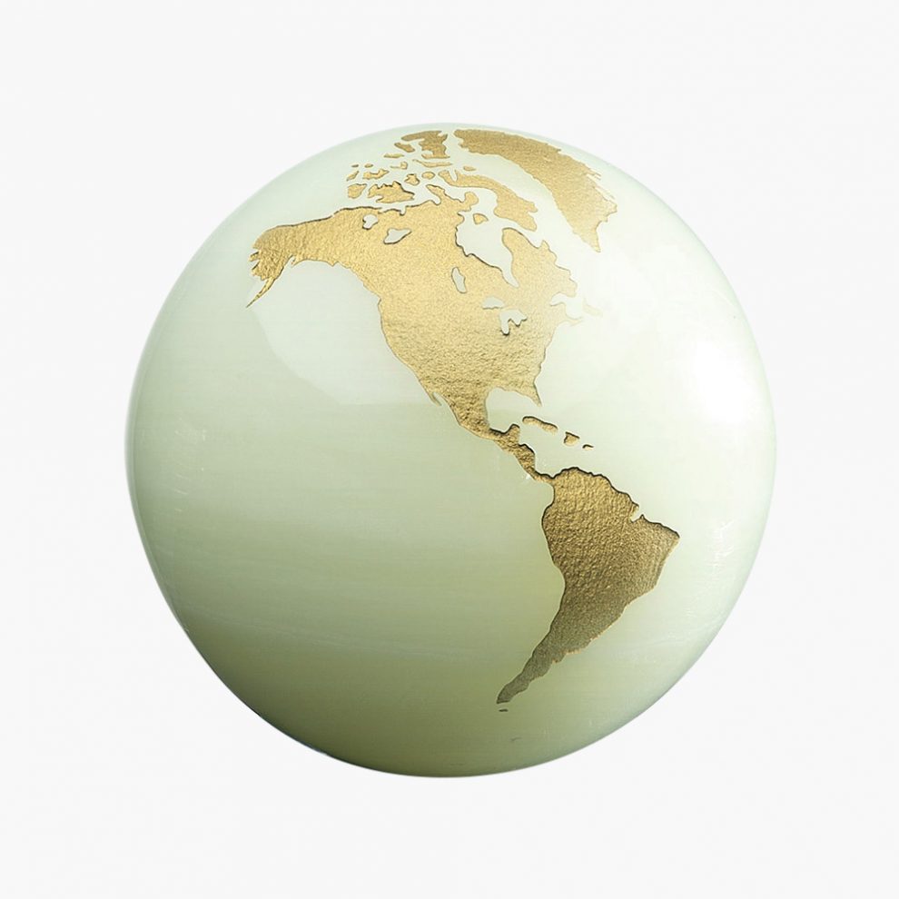 Engraved Marble Globe - Crystal Images, Inc.