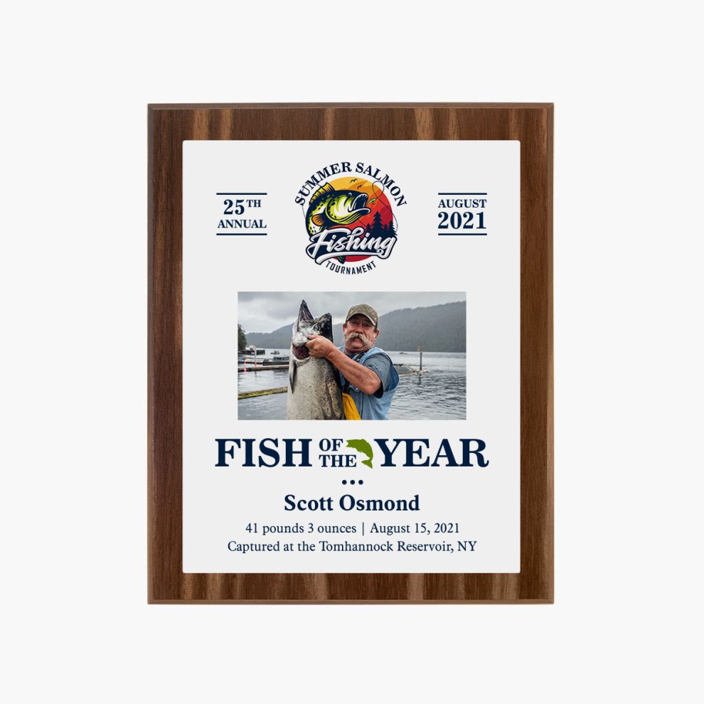 Custom Printed Walnut Wall Plaque - Crystal Images, Inc.