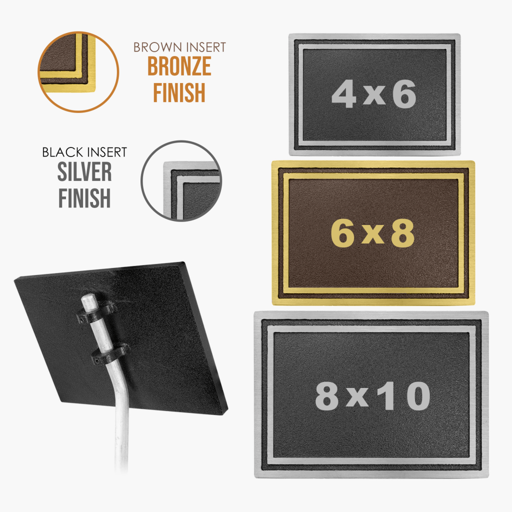 Outdoor Wall Plaque with Ground Stake - Crystal Images, Inc.