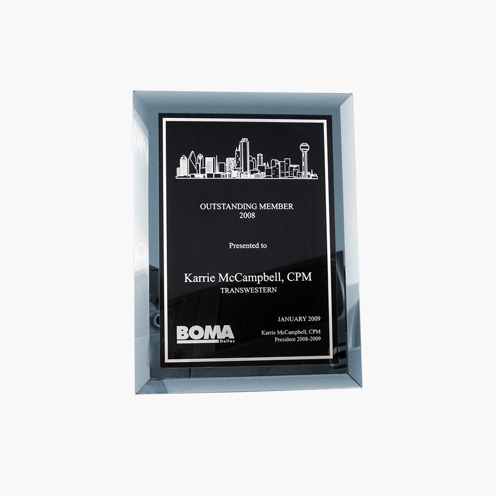 Glass Mirror Wall Plaque with Plate – Crystal Images, Inc.