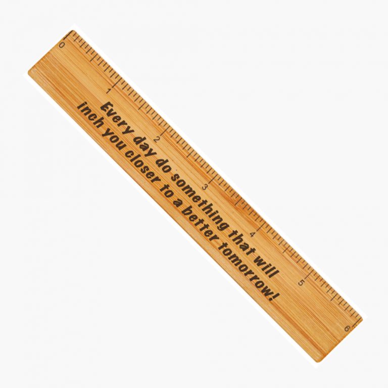 Engraved Bamboo Ruler - Crystal Images, Inc.
