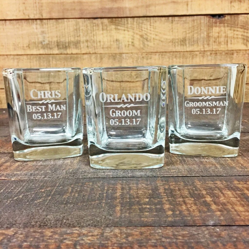 Engraved Square Shot Glass 2oz - Crystal Images, Inc.